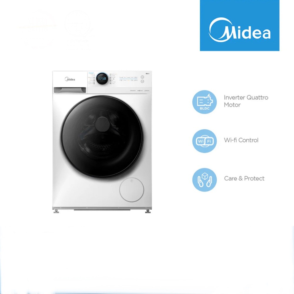 Midea, Washing Machine 11Kg Front Load, MF200W110WB-W - Maasrani ...